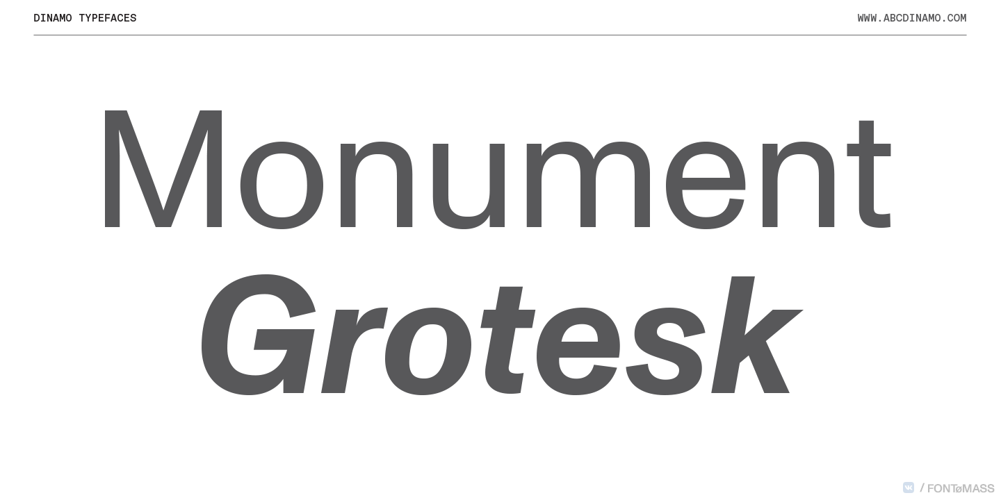 Monument Grotesk-Schriftart: Herunterladen und auf der WEB-Site ...